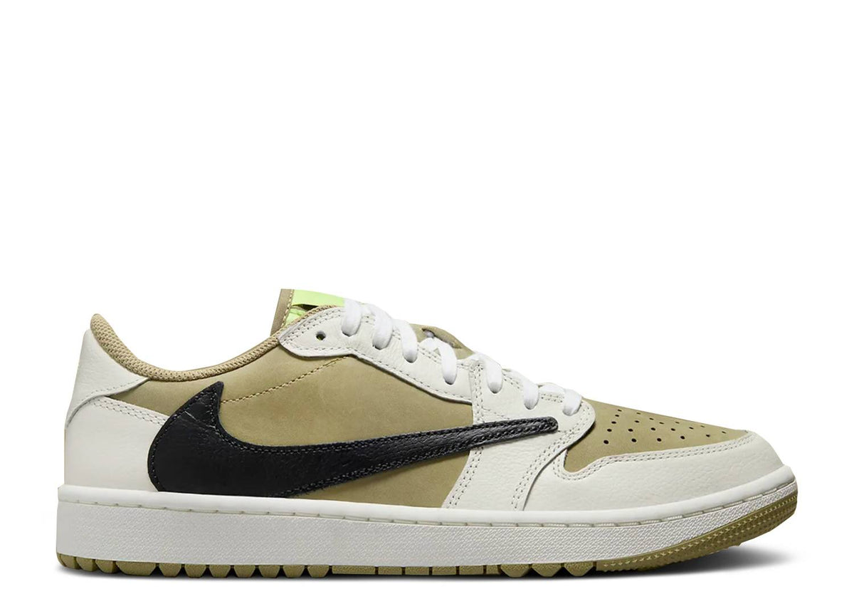 TRAVIS SCOTT X NIKE AIR JORDAN 1 LOW GOLF 'NEUTRAL OLIVE' – Locker SF